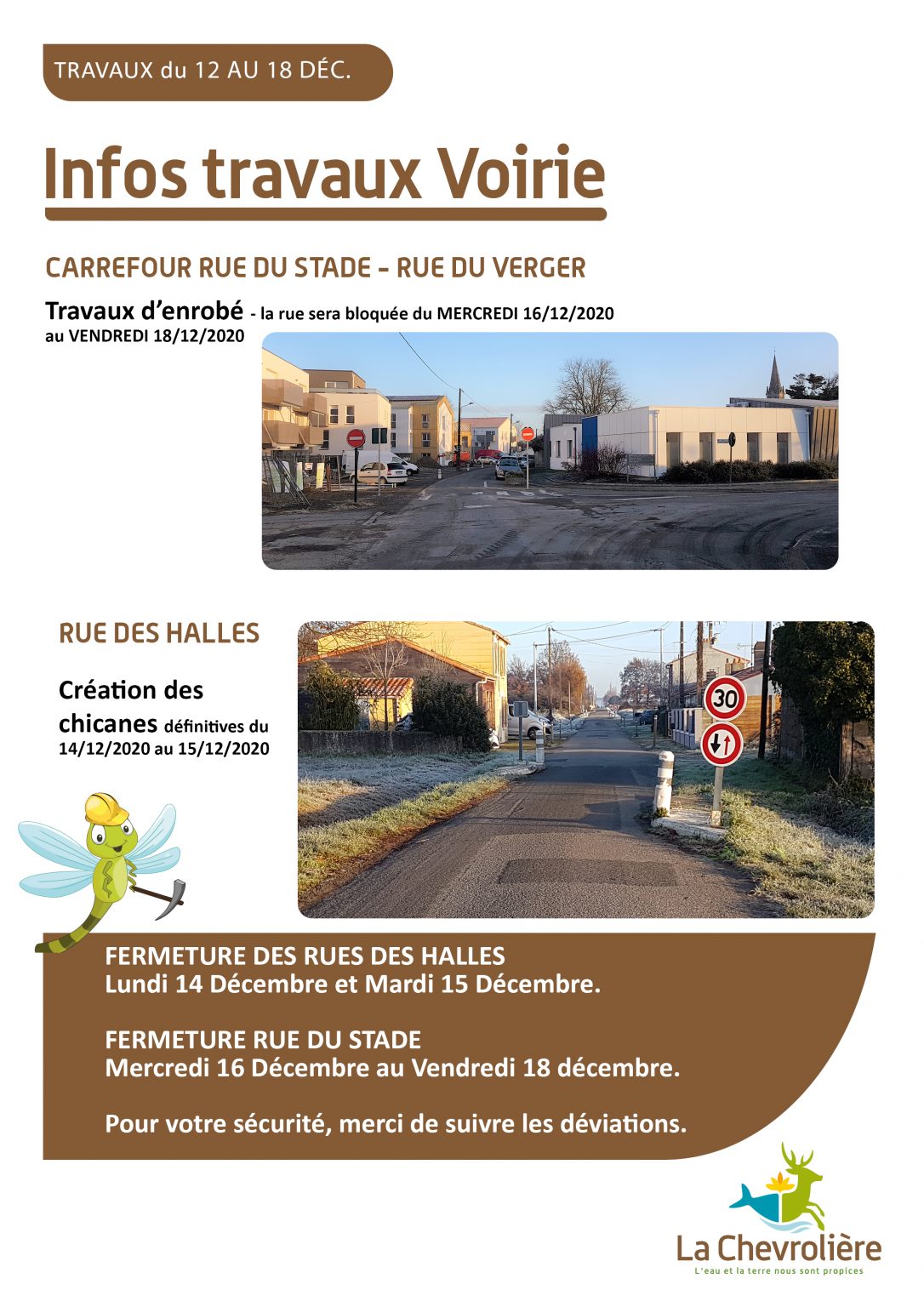 flyer travaux voirie rue du stade rue des halles - La Mairie de La ...